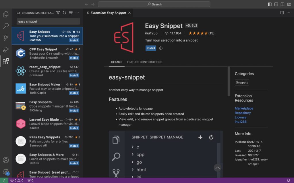 VSCodeで簡単にスニペット登録ができる「Easy Snippet」でコーディングを効率よくする - スタッフブログ|Web・ホームページ ... VSCodeで簡単にスニペット登録ができる「Easy Snippet」でコーディングを効率よくする - スタッフブログ|Web・ホームページ ...
